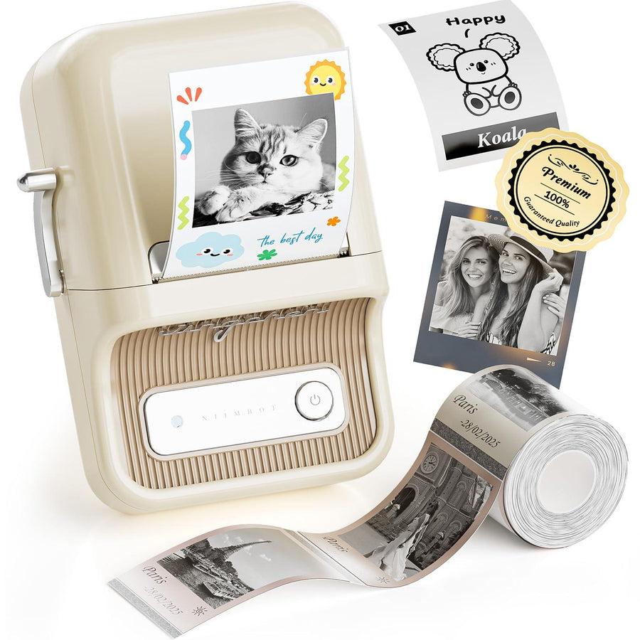 NIIMBOT B21 Pro Photo Label Printer, 300dpi Thermal Sticker Printer