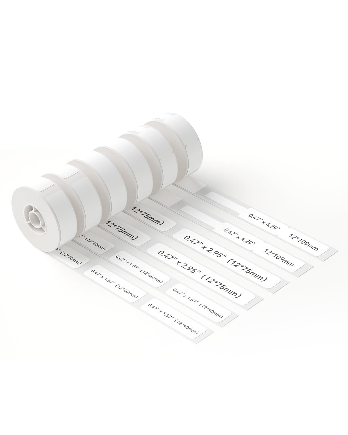 NIIMBOT Thermal Label Maker Paper White Stickers Waterproof for D11 ...