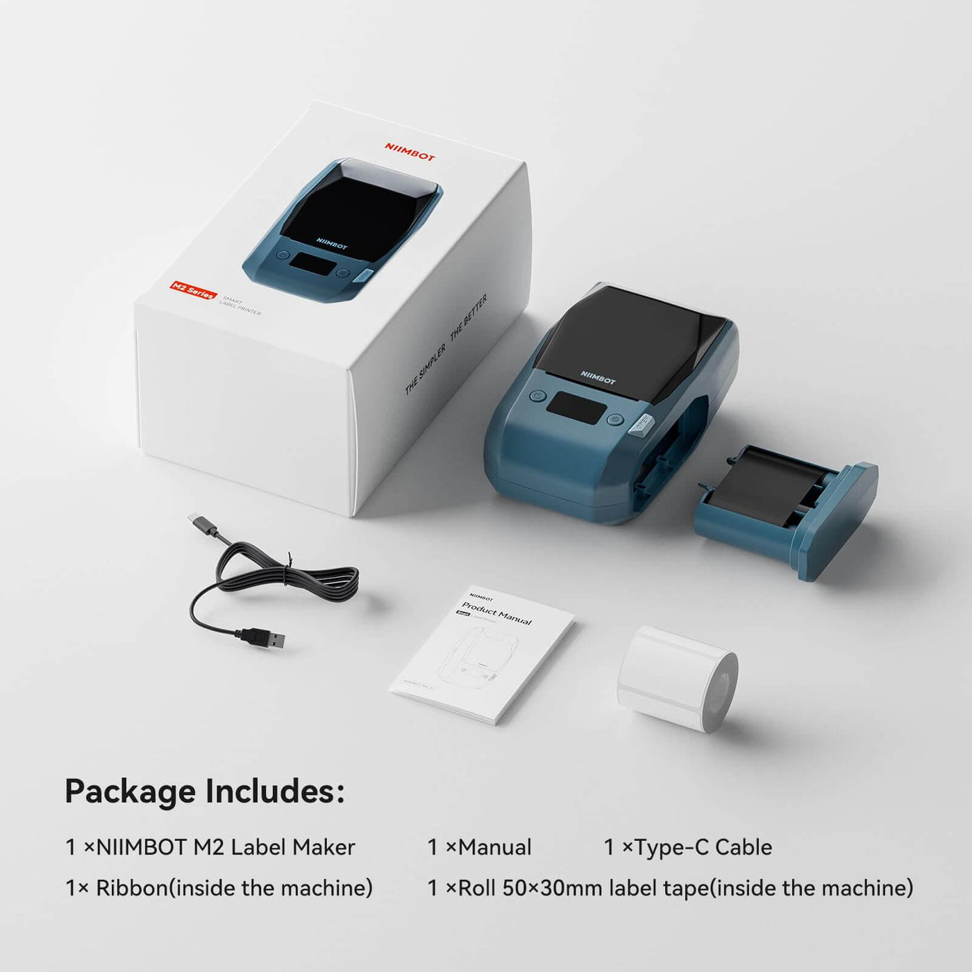 2024 NEW RELEASE! M2 2 Inch Thermal Transfer Label Maker - Smart Color ...