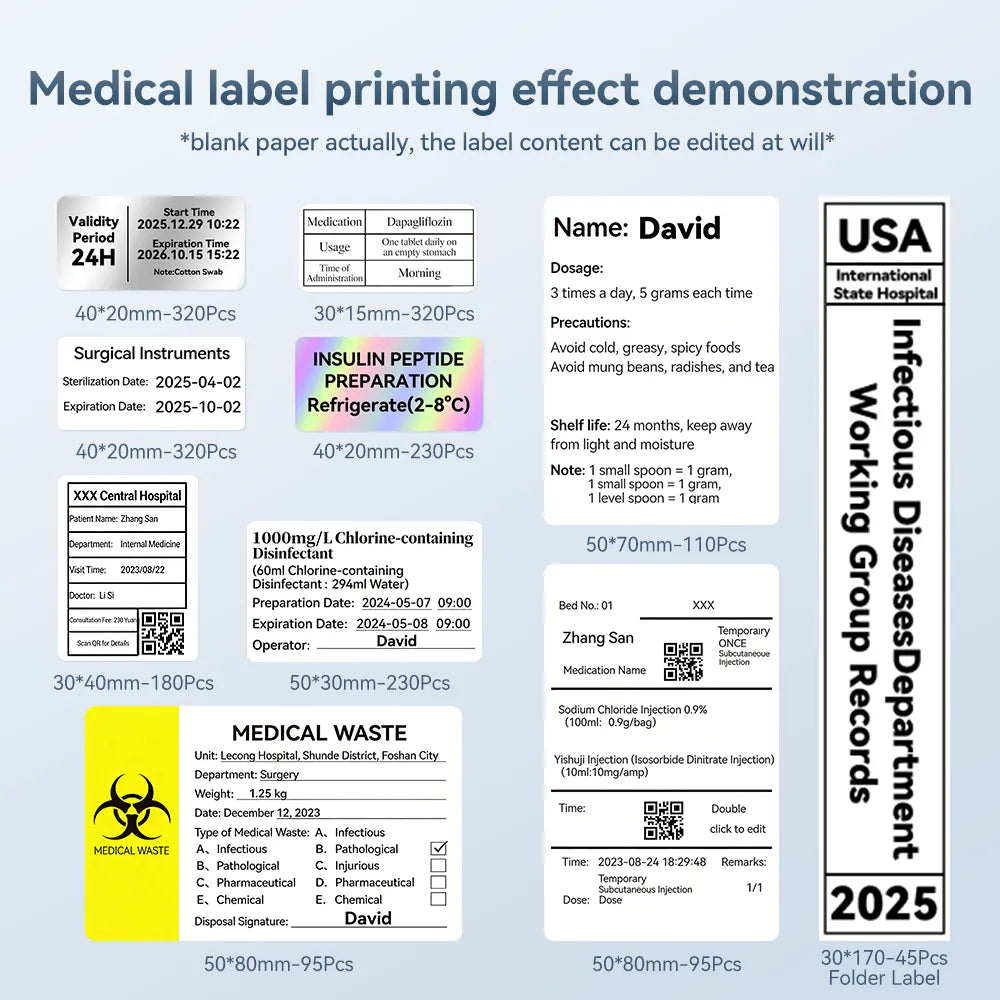 NIIMBOT M2 2 Inch Thermal Transfer Medical Label Printer — NIIMBOT