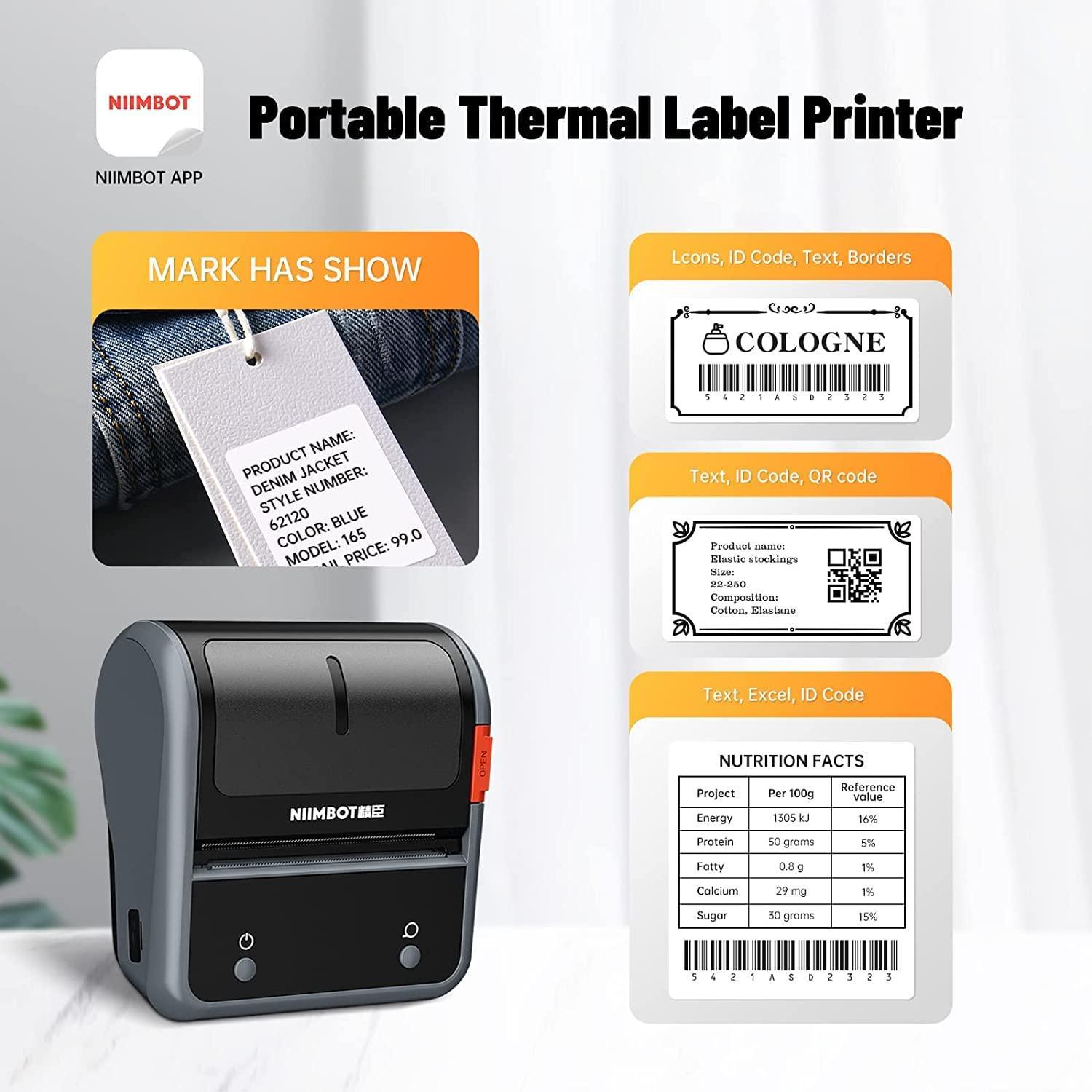B3S 3 Inch Label Printer with Tape - Streamline Your Labeling and Rece ...